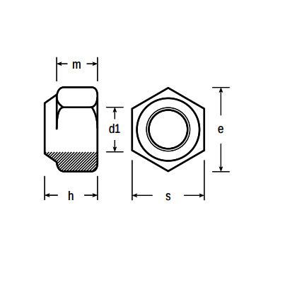Metric Type T Nylon Insert Nuts DIN 985