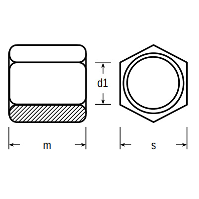 Hexagon Connecting Nuts (Coupling Nuts) DIN 6334